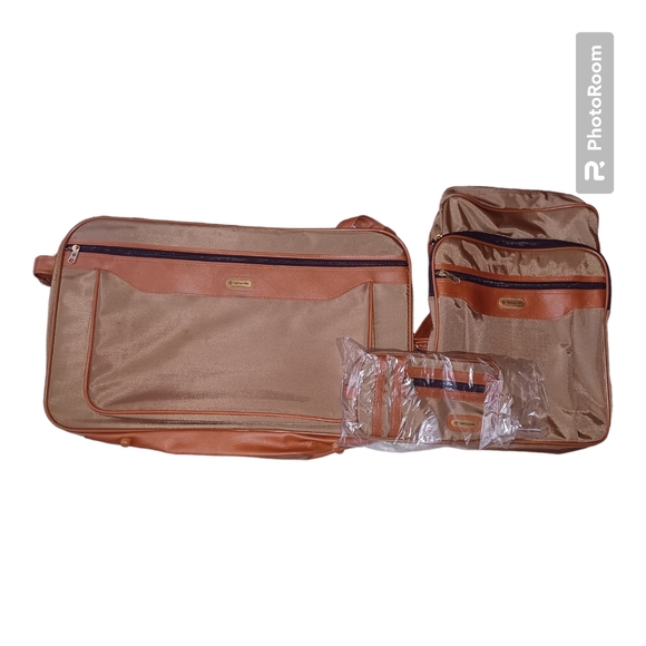 Samsonite | Bags | Samsonite Set Of 3 Travel Luggage Suitcase Brown ...